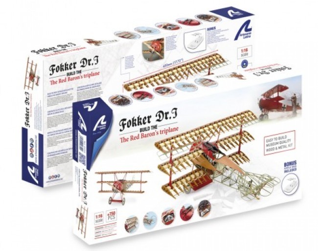 Artesania Latina Fokker DR1 Red Baron Triplane Display Model ...