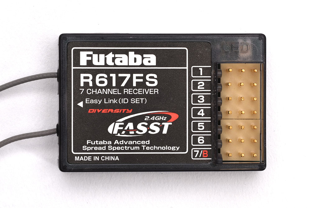 Futaba 7ch Receiver 2.4GHz FASST R617FS, Model Shop Leeds