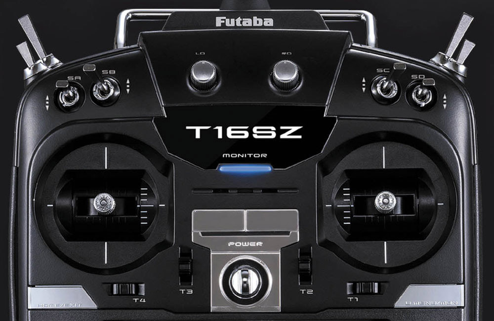Futaba T16SZ 16-Channel 2.4GHz (Mode 1) Combo with R7008SB Receiver ...