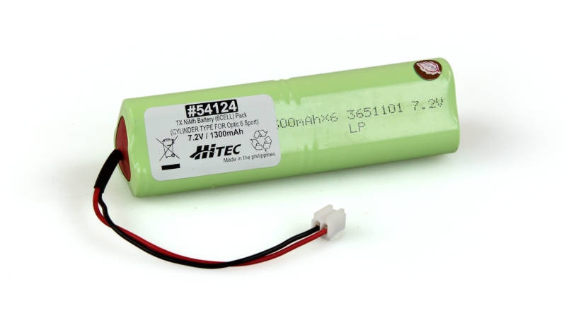 Hitec Transmitter NiMH Battery Pack 7.2v 1300mAh Triangle 54124 (Optic ...